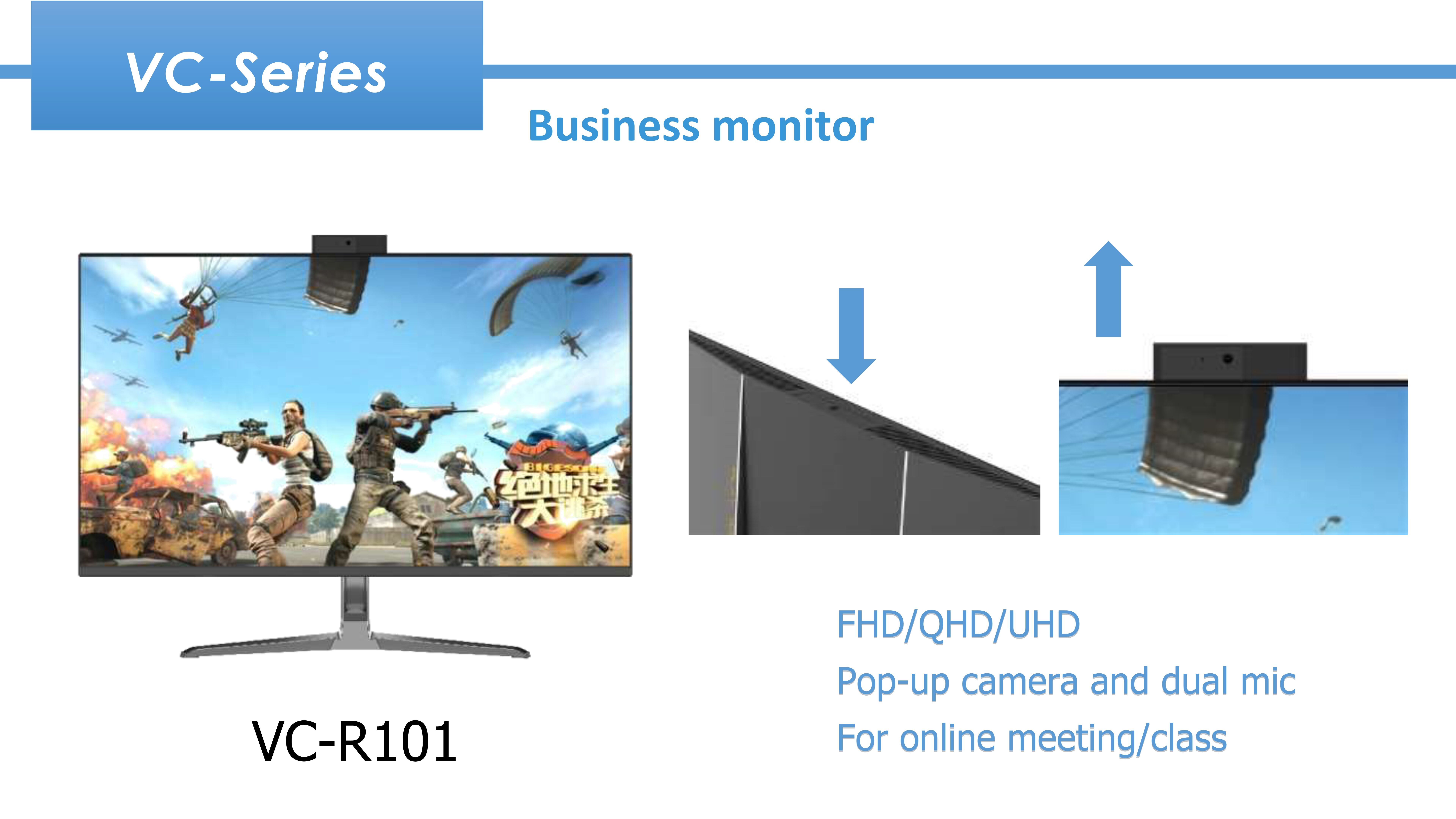 19.5" Computer Monitor Resolutions 1600*900 16:9 Led Tn Panel Narrow ...