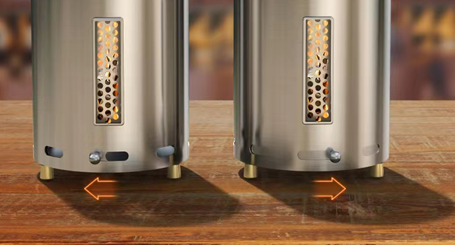 Mini Transparent Glass Smokeless Table Top Firepit Tabletop Fire Pit ...