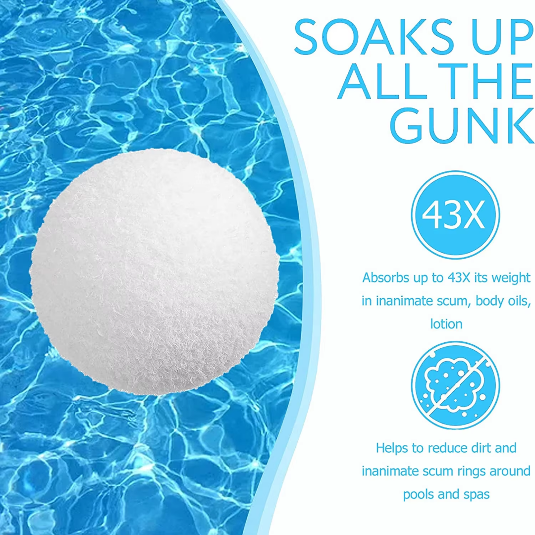 Twin Pack Hot Tub Scum Absorber - Scumray Reusable Spa & Pool Cleaner ...