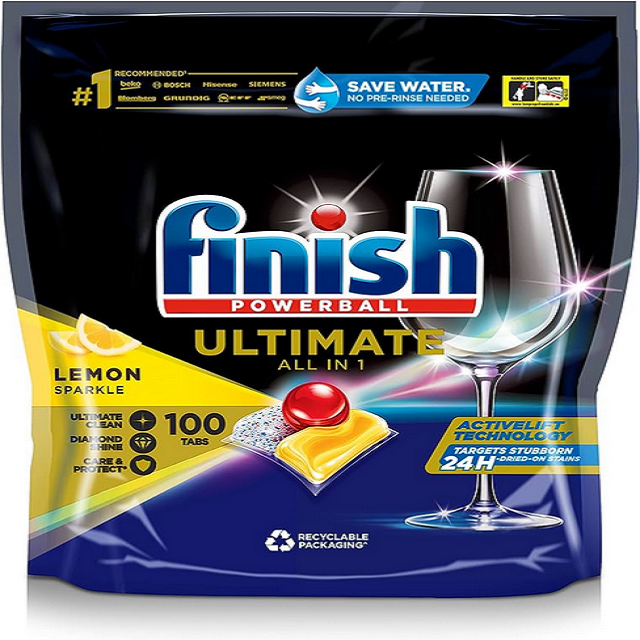 Wholesale Finish Quantum Dishwashing Bulk Value Pack Lemon 100 Washes ...