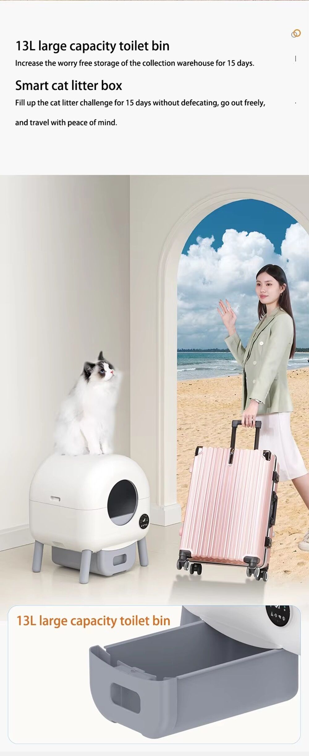Best Selling Smart Cat Litter Box For Household - Expore China ...