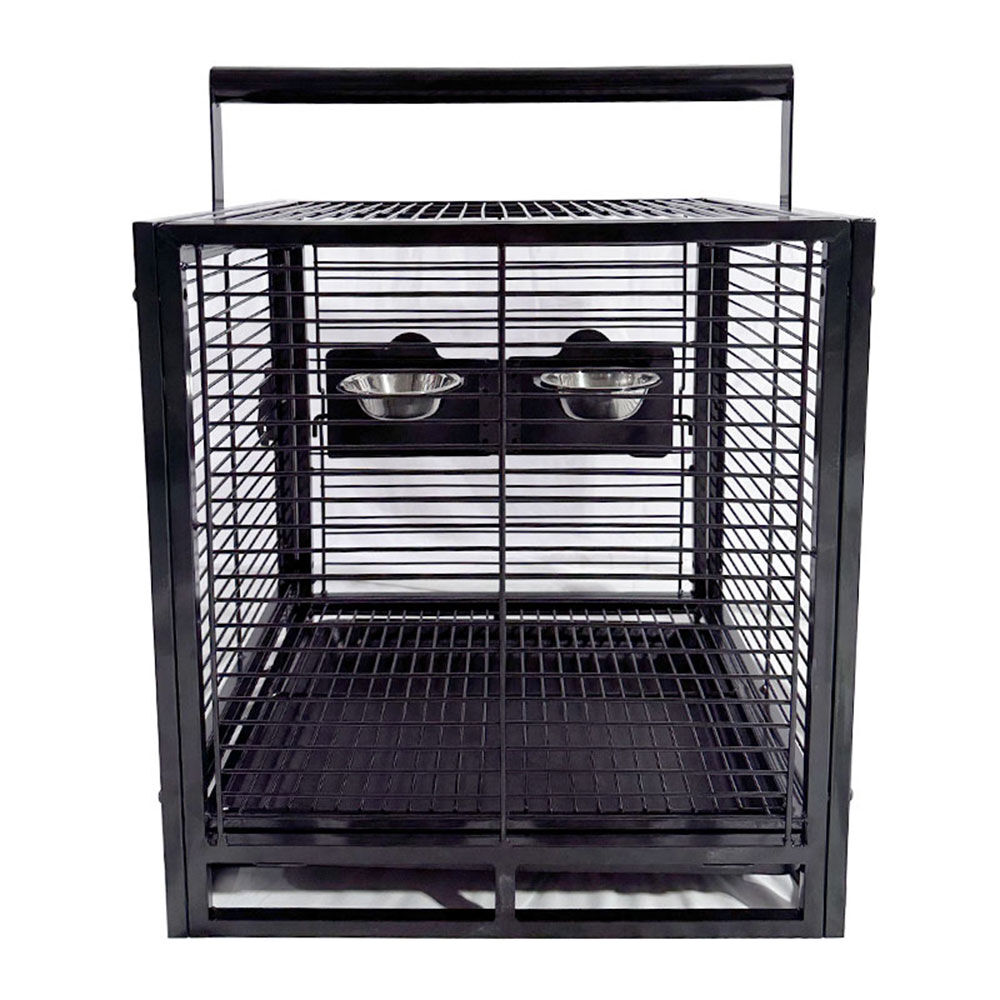 Portable Parrot Cage Small Black Metal Bird Cage - Expore China ...