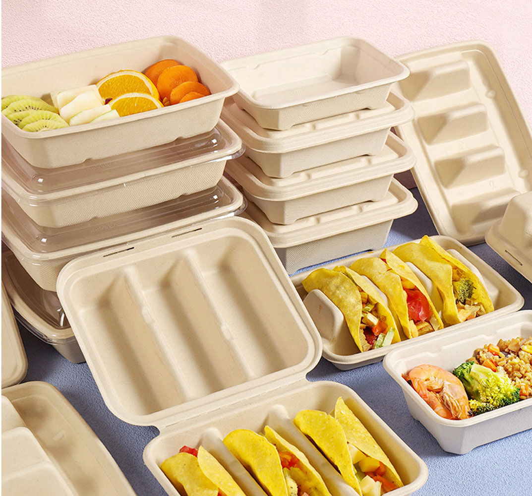 Bagasse Taco Boxes,plate, Sugarcane Taco Clamshell,box,bagasse ...
