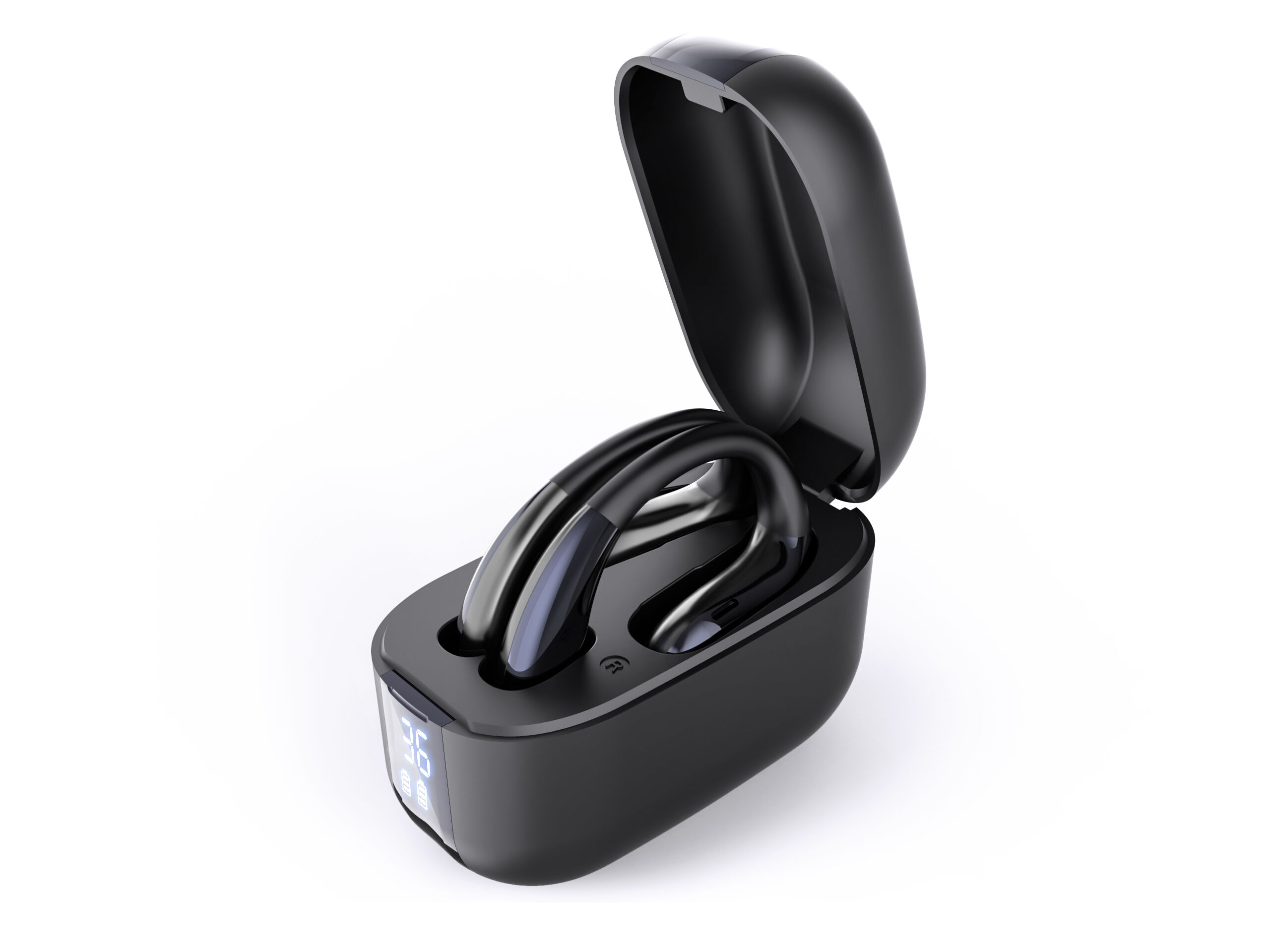 Oem Tws Headphone Air Conduction, Bluetooth Headset With Digital Power ...