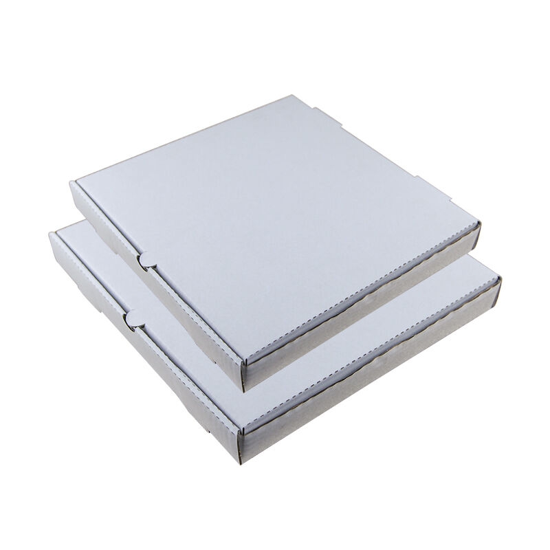 Custom Die Cut Boxes White Corrugated Paper Flat Shipping Packaging ...