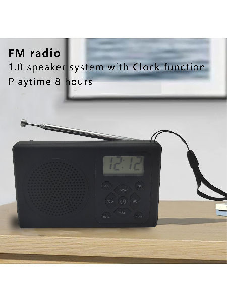 Buy China Wholesale Compact Mini Fm Radio With Power And Clock ...