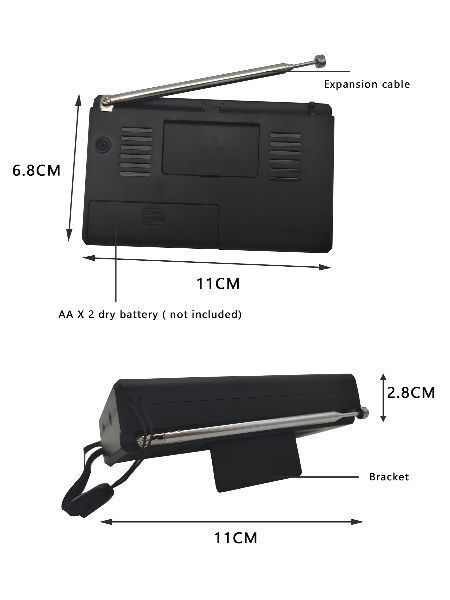 Buy China Wholesale Compact Mini Fm Radio With Power And Clock ...