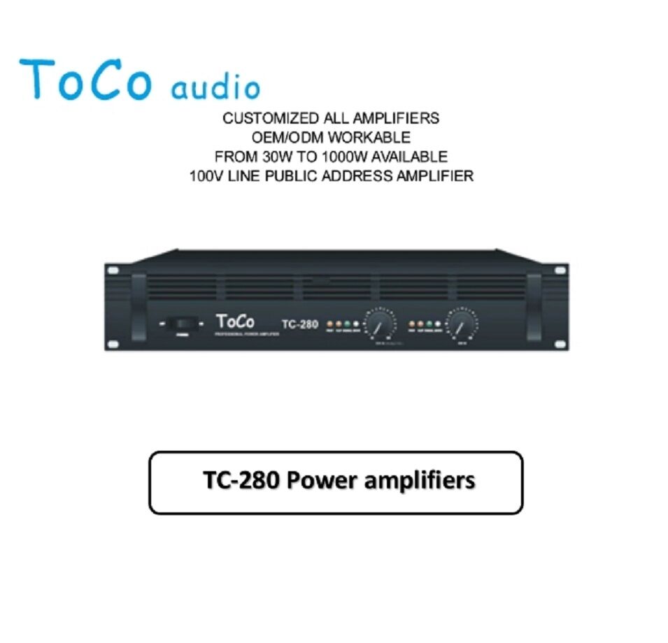 Tc-280 Power Amplifier, 2u Professional, Stable Performance, For Bands ...