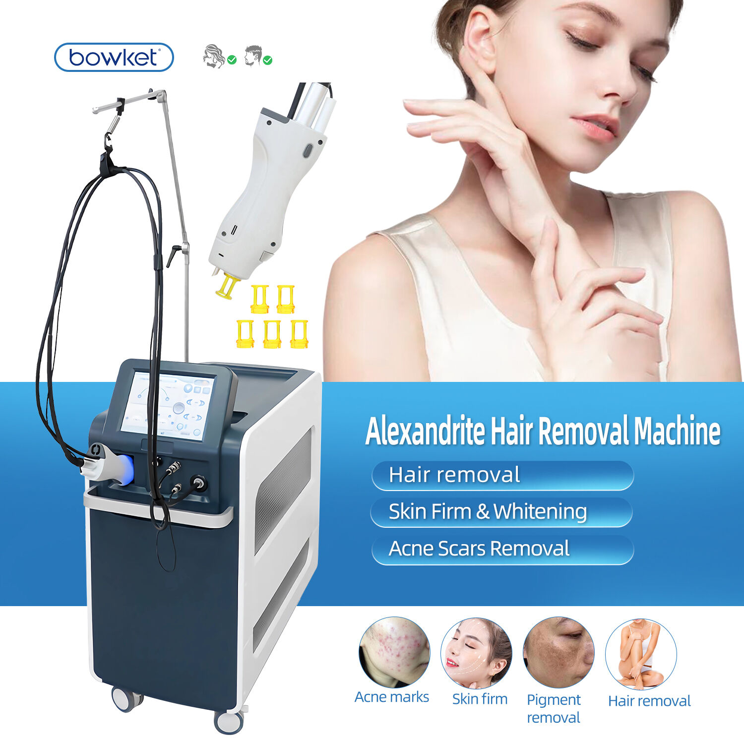 Bulk Buy China Wholesale Bowket Alexandrite Diode Laser Hair Removal ...