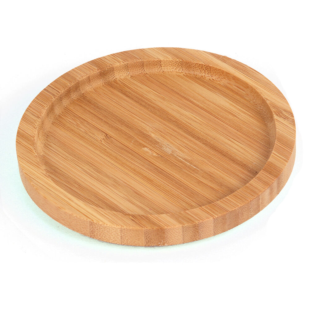 Buy China Wholesale 5 Inch Bamboo Round Plates Reusable Sturdy For ...