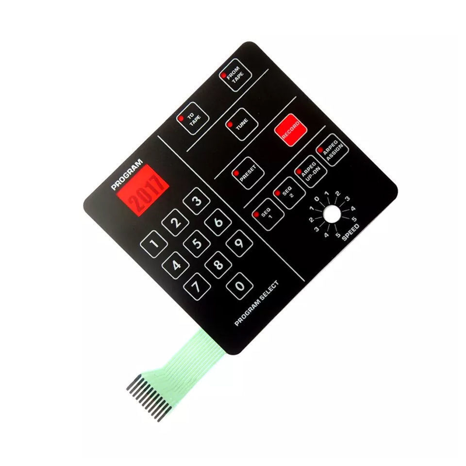 Oem Customized Front Panel Metal Dome Graphic Overlay Switch Membrane ...