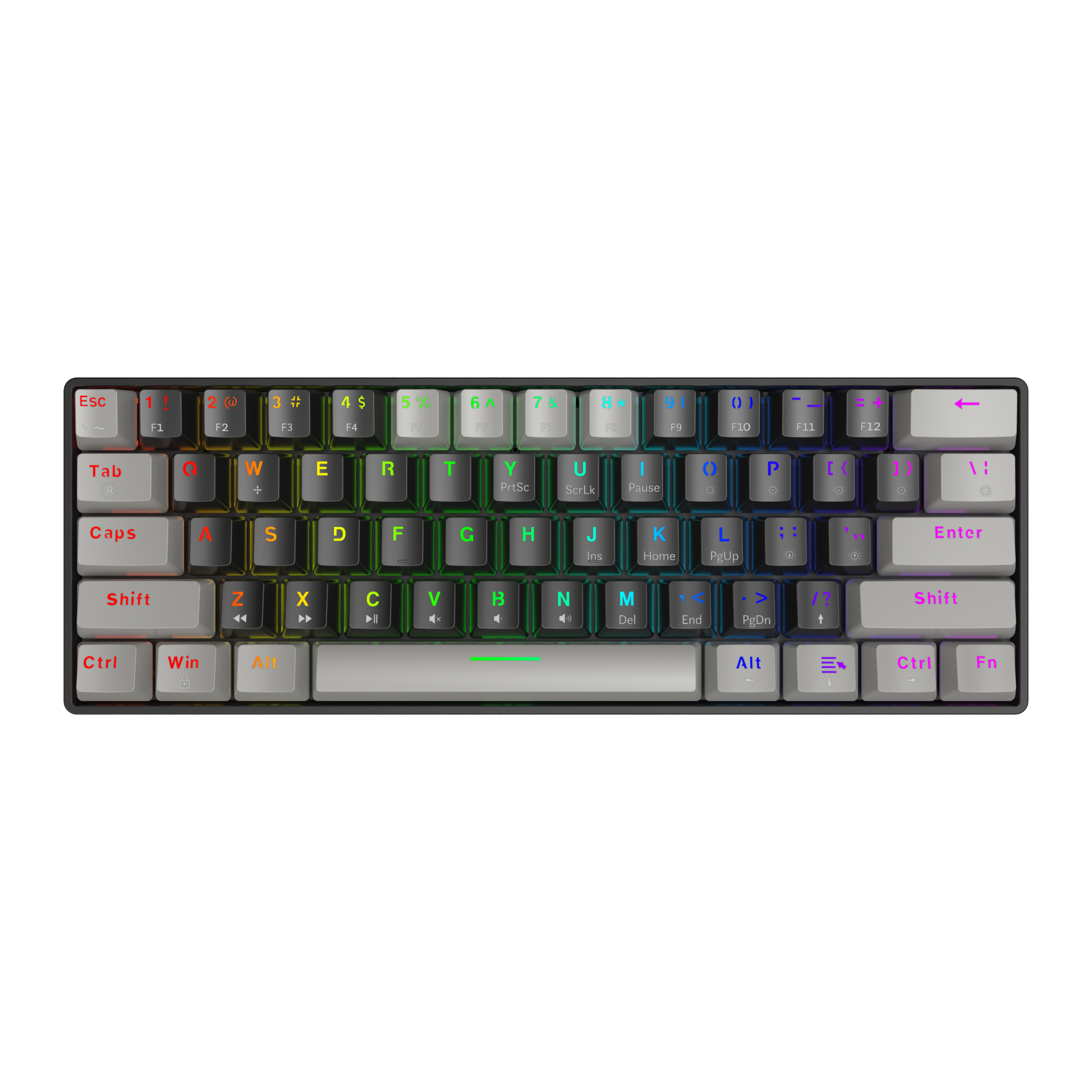 Factory Direct High Quality China Wholesale 60% 61 Keys Mini Portable ...