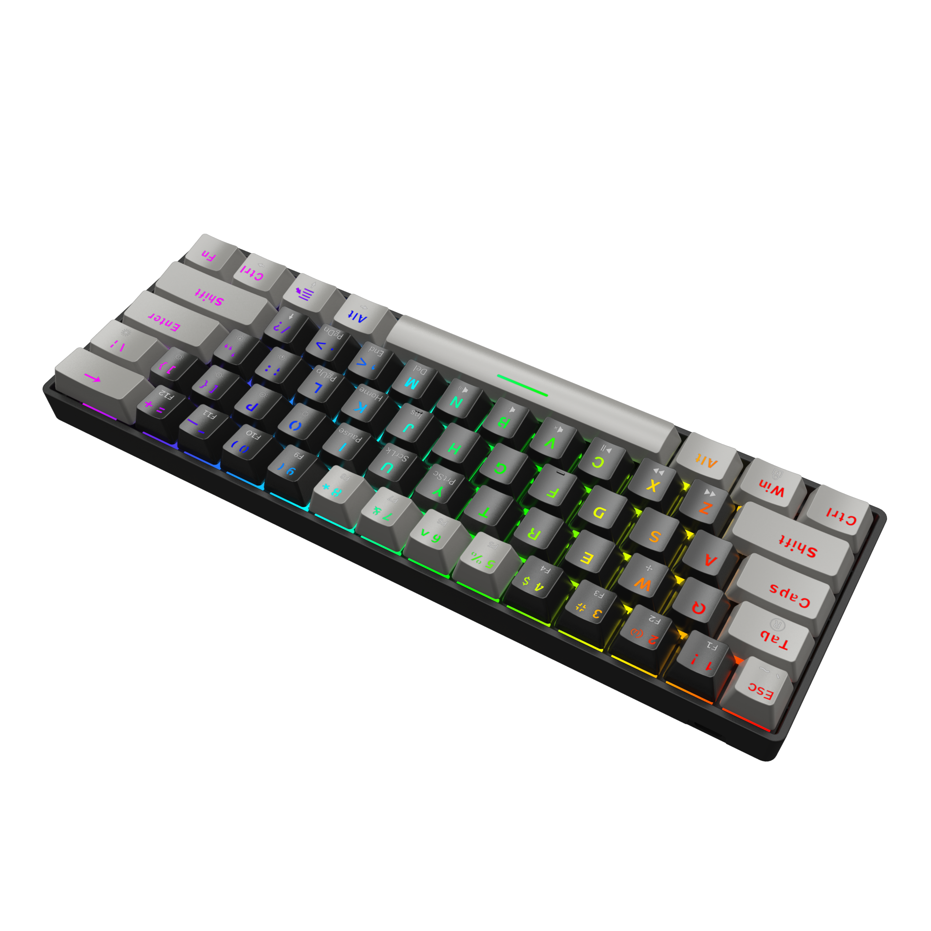 Factory Direct High Quality China Wholesale 60% 61 Keys Mini Portable ...