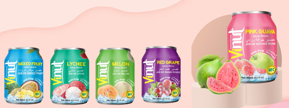 Hot Selling 8.4 Fl Oz Vinut Lychee Juice Drink With Pulp Low Fat Free ...