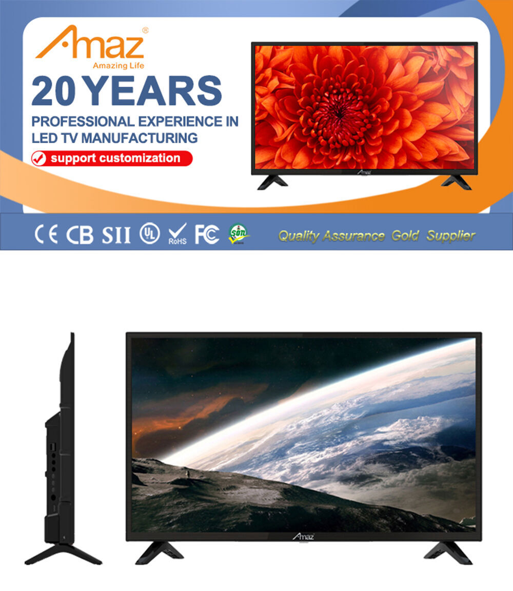 Amaz 43'' Led Smart Tv Android 11 Bluetooth Voice Control Tv Black, Led ...