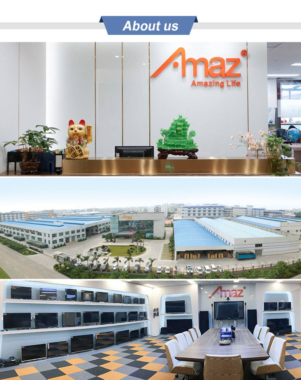 Amaz 43'' Led Smart Tv Android 11 Bluetooth Voice Control Tv Black, Led ...