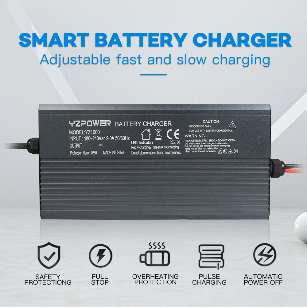 Yzpower 60v 67.2v 16a 15a Lithium Battery Charger With Display Screen For Forklift & Motorboat ...