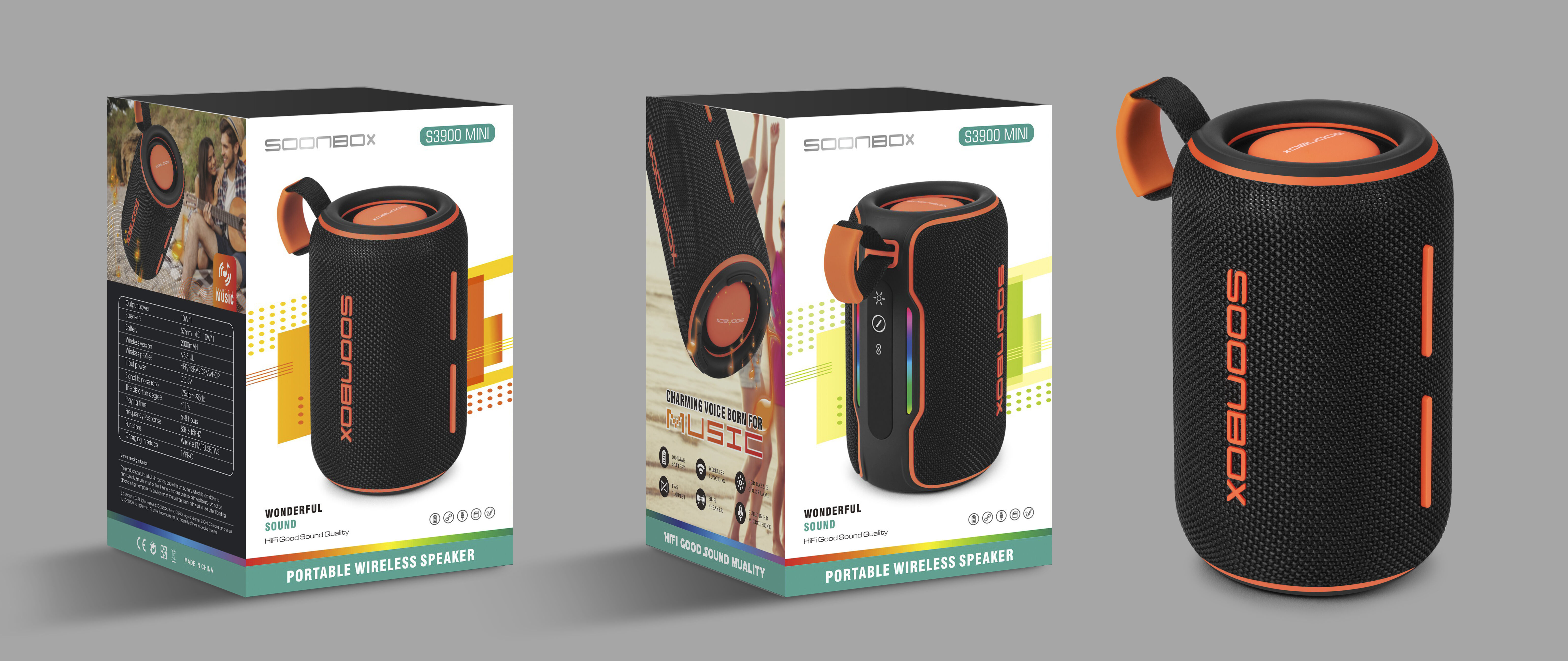 Soonbox Wholesale Price Portable Cloth Net Speaker For Outdoors And ...