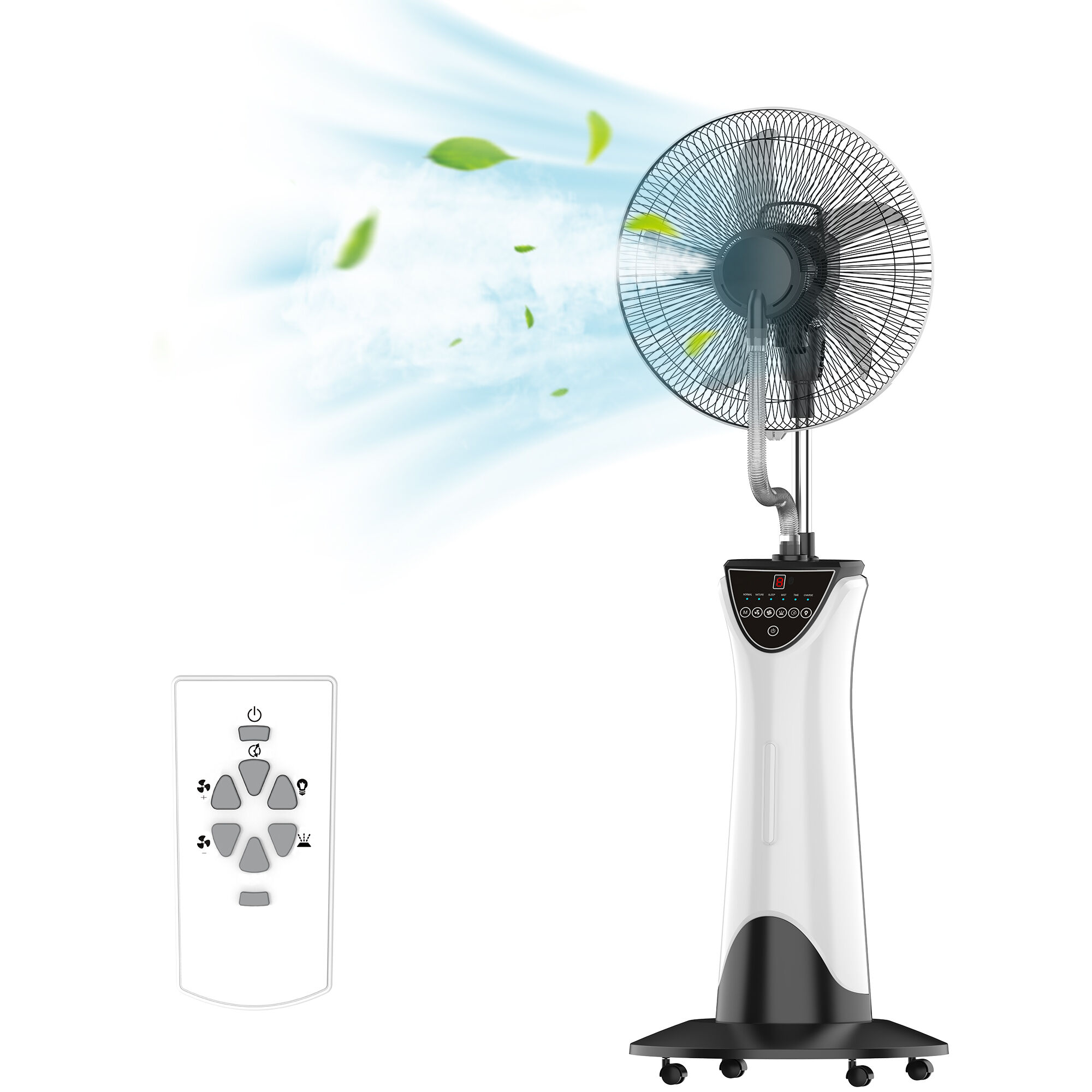 Hot Selling Plastic Large Outdoor Outdoor Air Misting Cooling Fan Mist ...