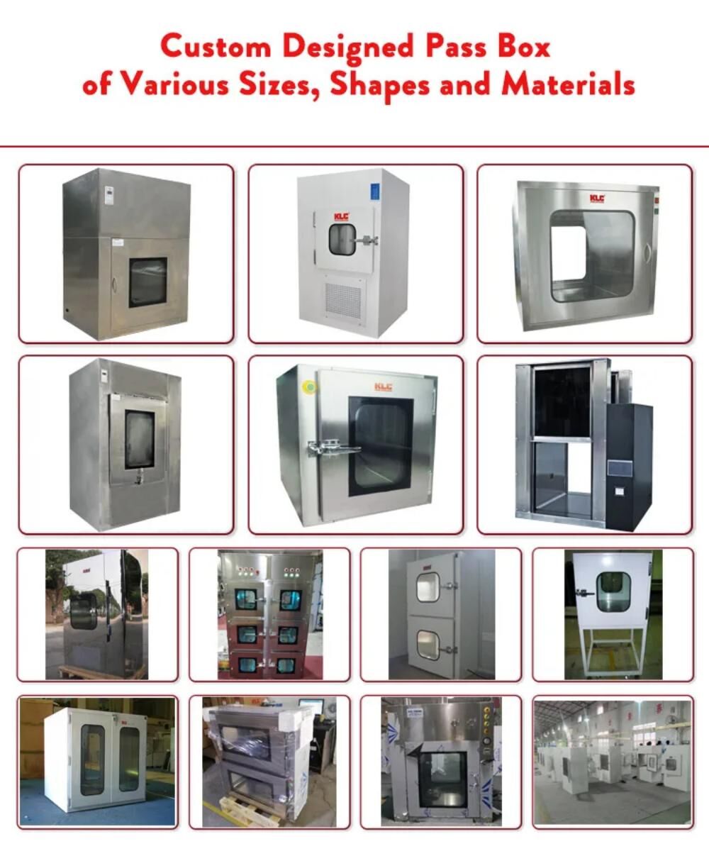 High Quality Touchless Hospital Cleanroom Pass Transfer Box Embedded ...