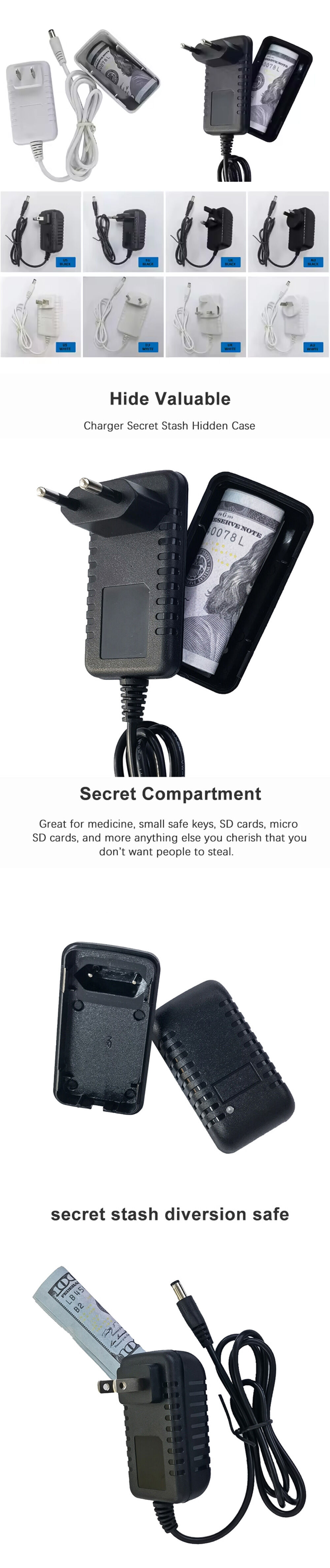Fake Charger Secret Stash Hidden Storage Diversion Safe Secret ...