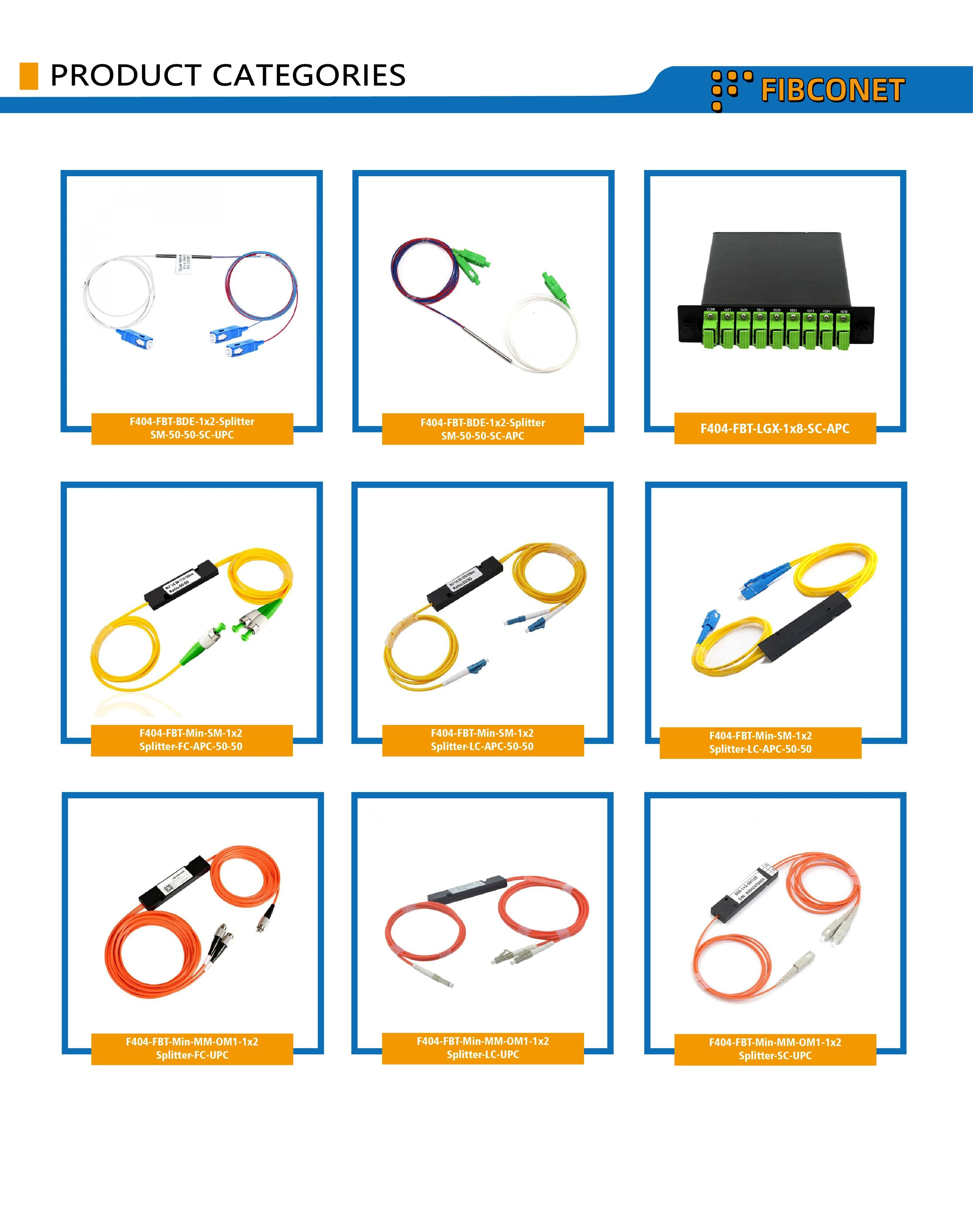 Ceramic Insert Fiber Optical Singlemode 1x2 1x4 Simplex Plc 1x16 1x8 Sc ...