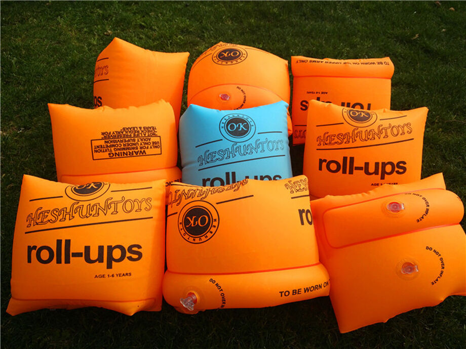 Arm Floats Thickened Adult Inflatable Yellow Circle Floating Sleeve ...