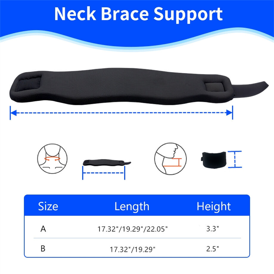 Custom Neck Support Collar Adjustable Foam Cervicorrect Neck Brace For ...