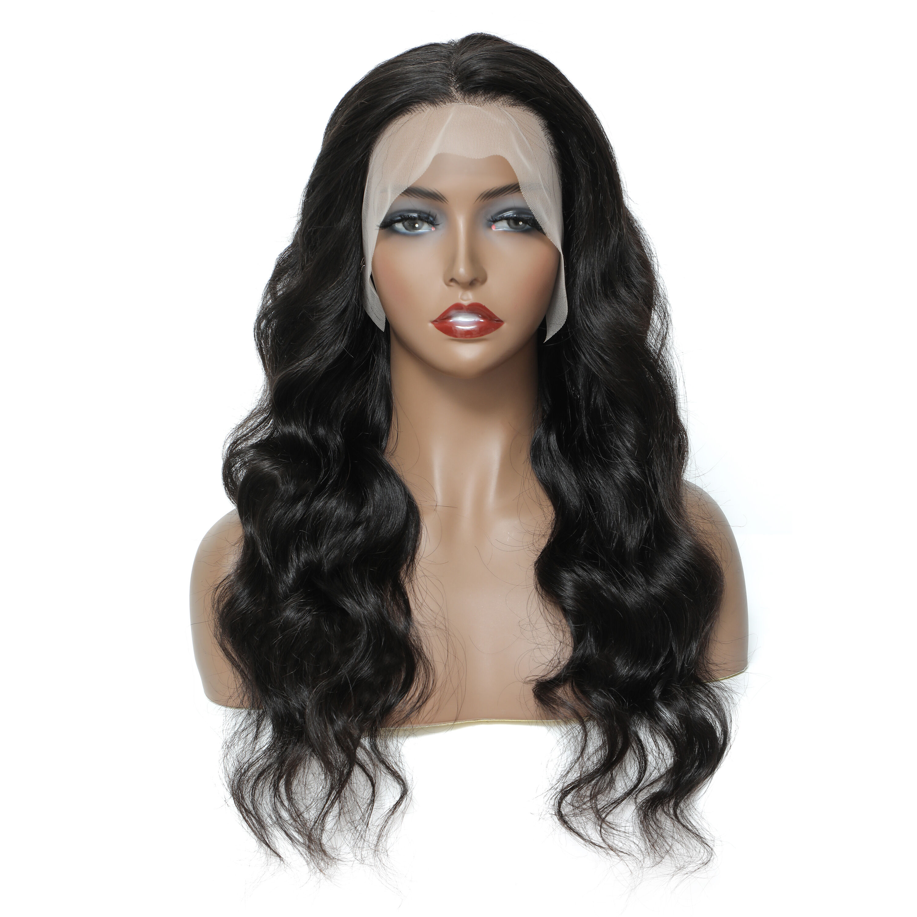 Meline Hair Lace Wig Straight Body Wave 13×4 18''lace Front Human Hair ...