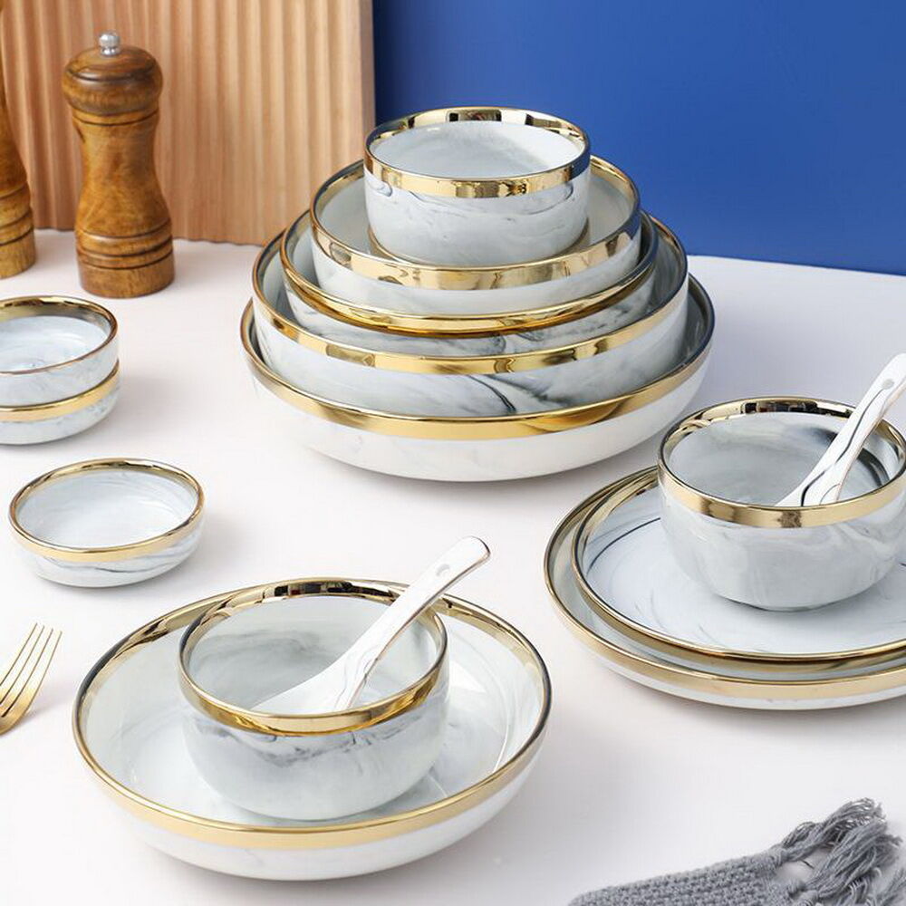 Luxury Hotel Restaurant Ceramic Dinner Plate Dinnerware Set Green Phnom ...
