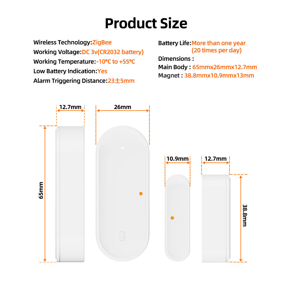Avatto Tuya Smart Zigbee Mini Door Sensor Work With Alexa Google Home ...