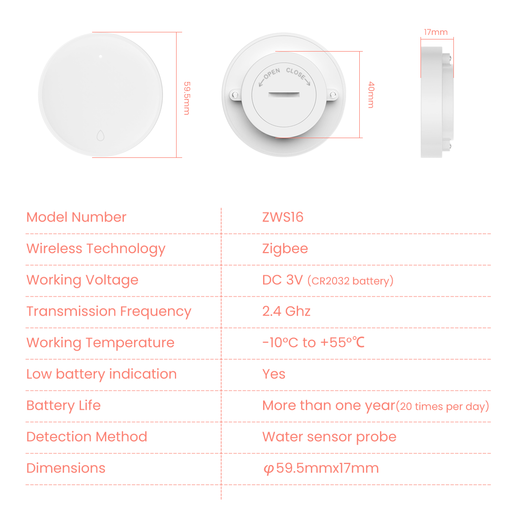 Avatto Smart Zigbee Water Leak Detector Ip67 Wireless Tuya Smart Water ...