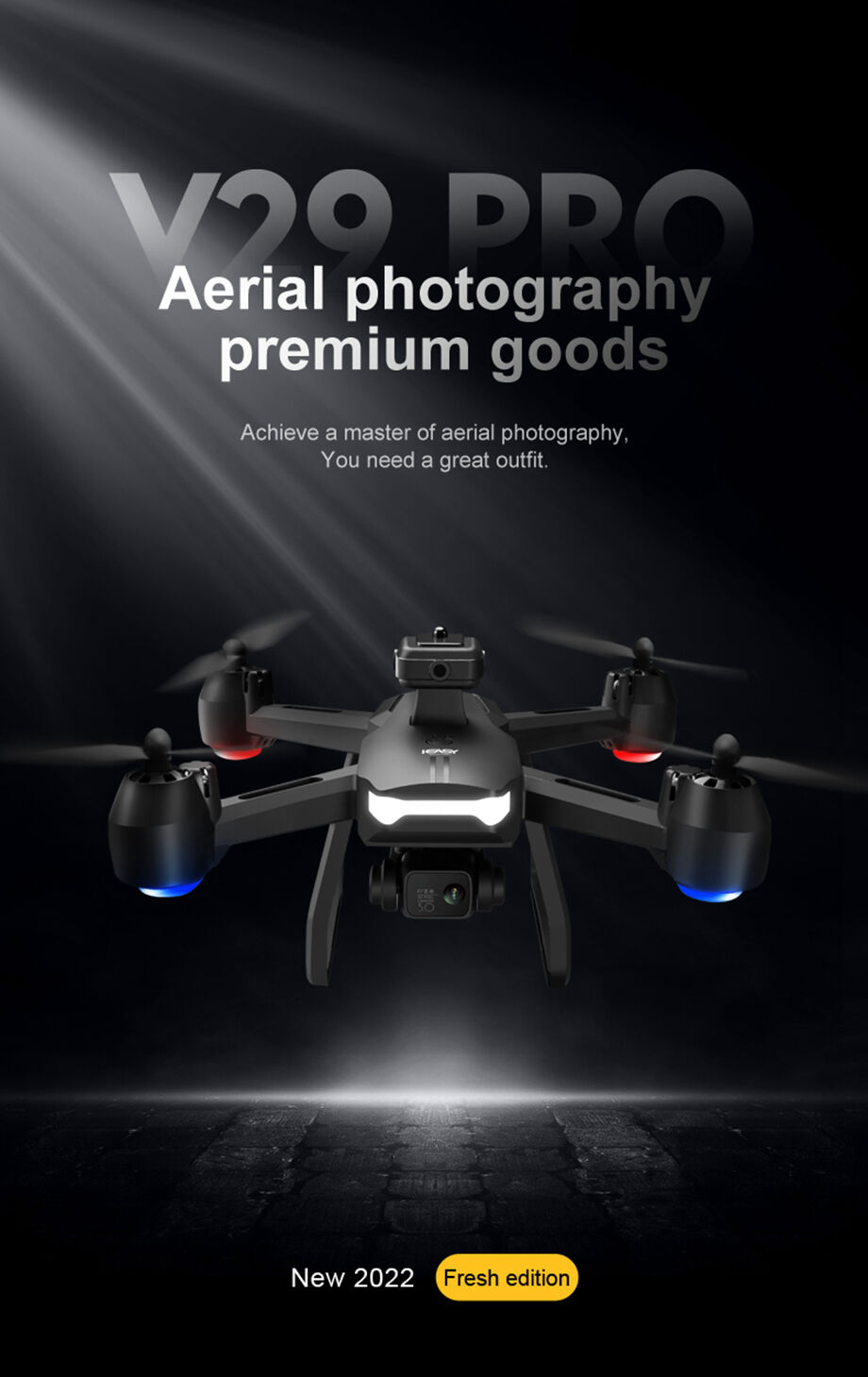 New V28 Cross Border Brushless Motor Drone Dual Aerial Photography High ...