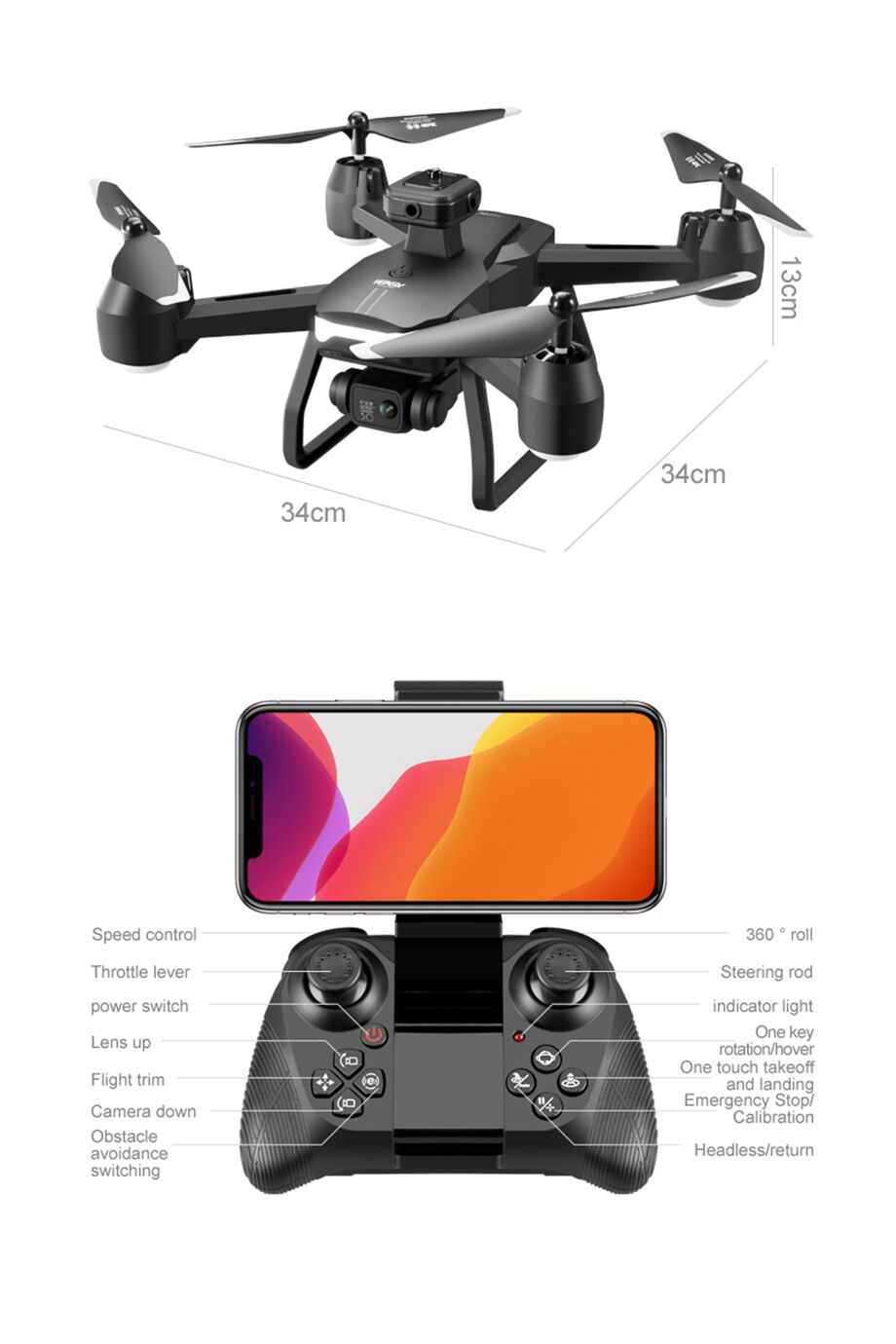 New V28 Cross Border Brushless Motor Drone Dual Aerial Photography High ...