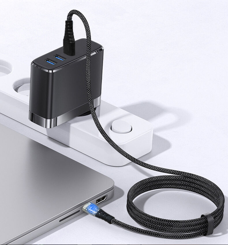 Laptop Pd Cable 60w Usb C To Usb C Lightning Power Cord Transparent ...