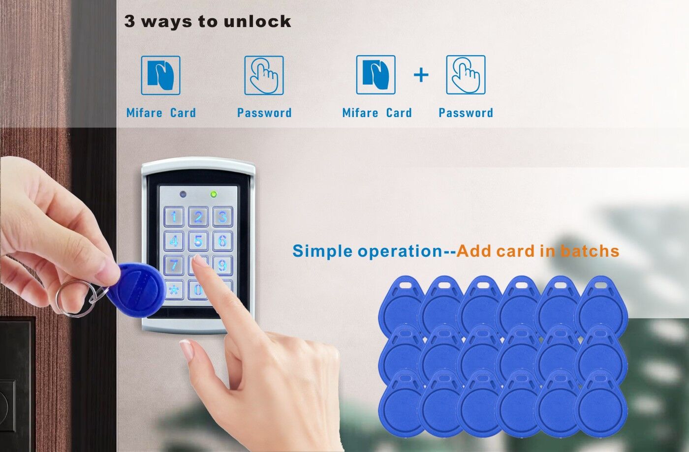 Sell Well In All Overt The World Waterproof Ip65 Code And Id Ic Card Access Access 2 Relays ...