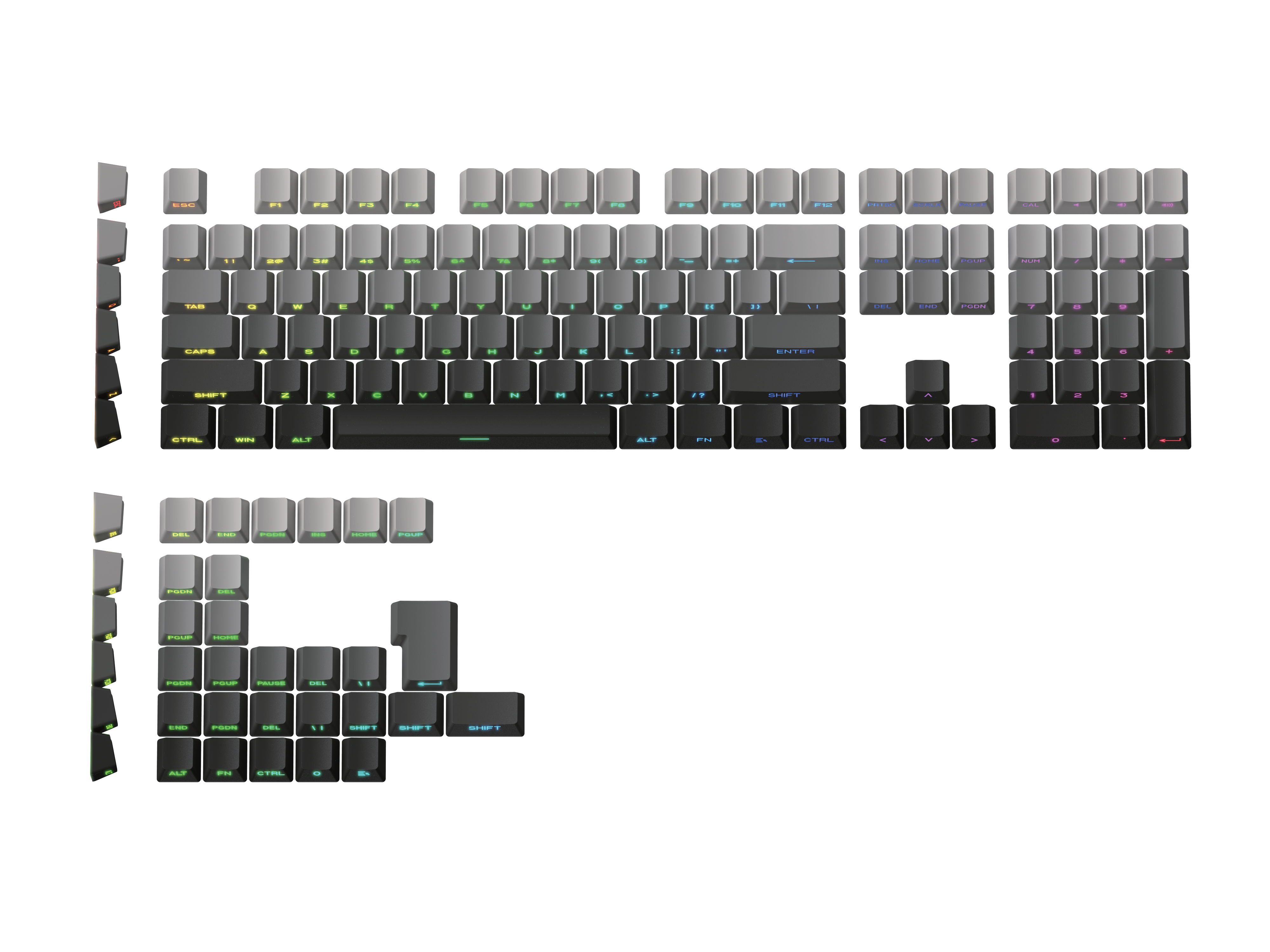 Buy China Wholesale Pbt Keycap Double Shoot Font With Light ...