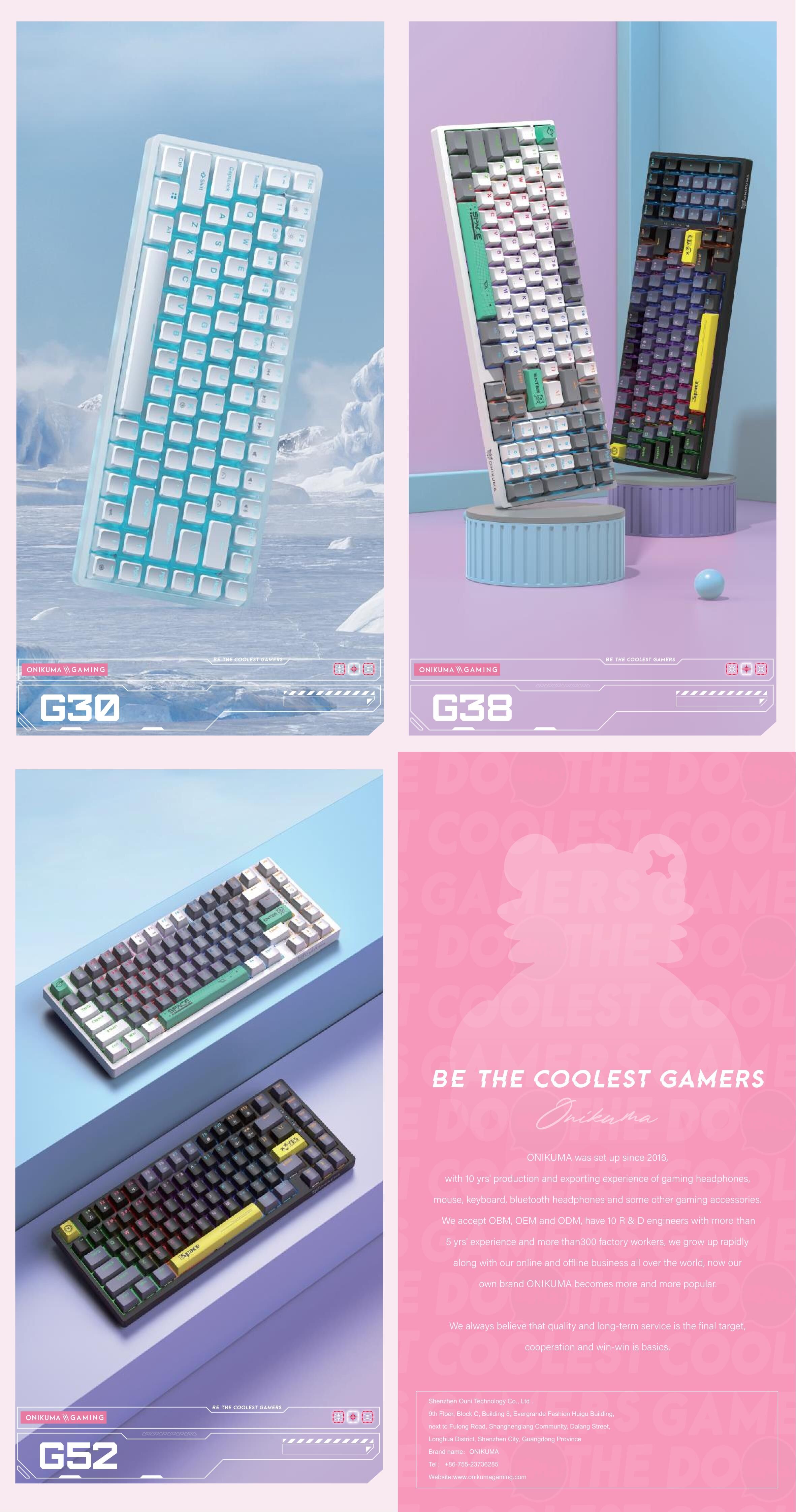 Onikuma G80 Rgb Membrane Keyboard - 92 Keys, Tri-mode Wireless ...