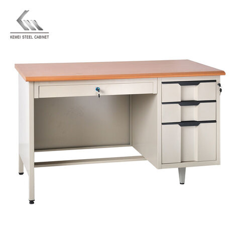 Hot Sale Modern Style Office Desk Metal Study Desk Steel Study Table Computer Table With Drawers Expore China Wholesale Metal Desk and Computer Table Metal Table Office Desk Globalsources
