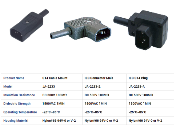 125v 250v Iec C13 Left Rewireable Connector 90 Degree Plug, Iec ...