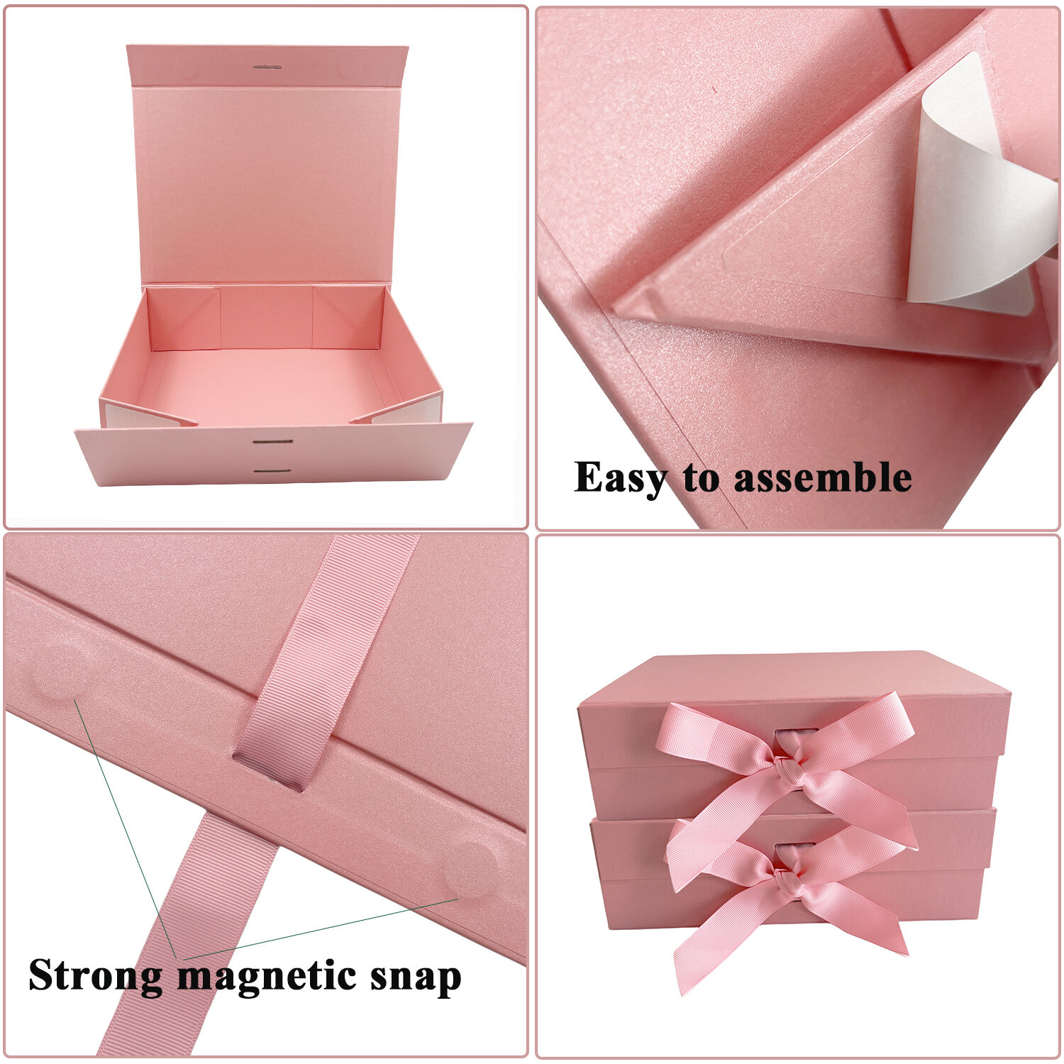 Luxury Gift Box Cardboard Folding Packaging Boxes Rectangular Magnetic ...
