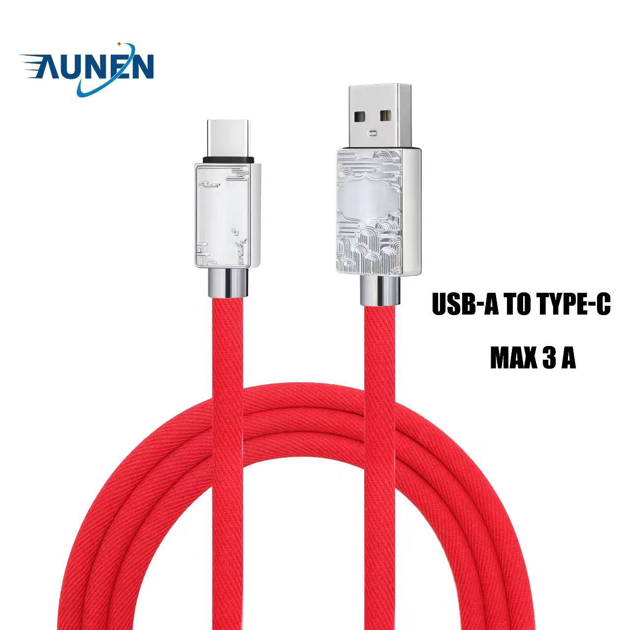 1m 2m 1+2m Jean Type C Cable For Mobile Phone 3a Fast Charging Data ...