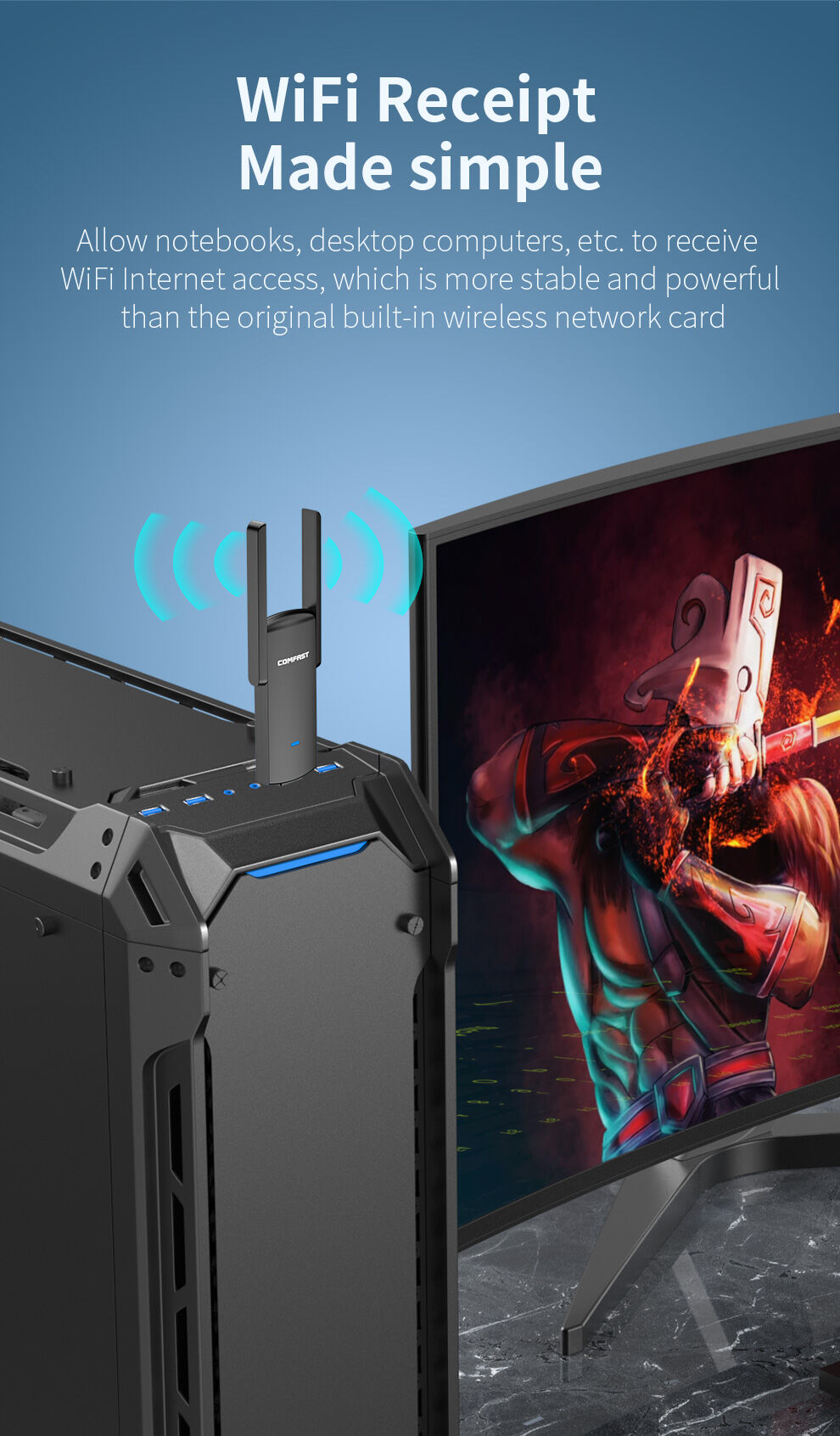 Bulk Buy China Wholesale Factory Direct Comfast 1300mbps Rtl8812bu Usb ...