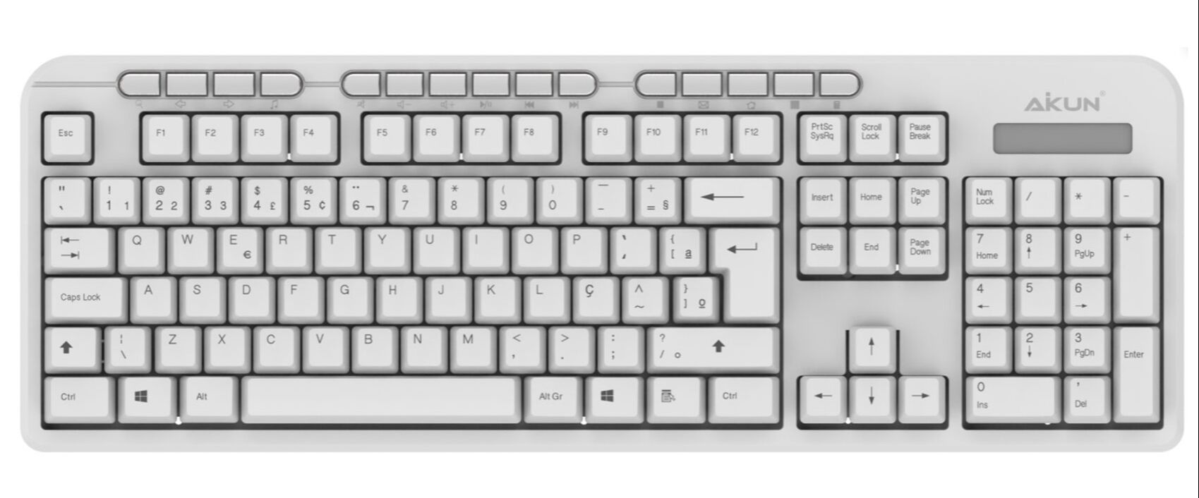 2.4ghz Wireless Full-size Multimedia Keyboard With 15 Hot Keys ...