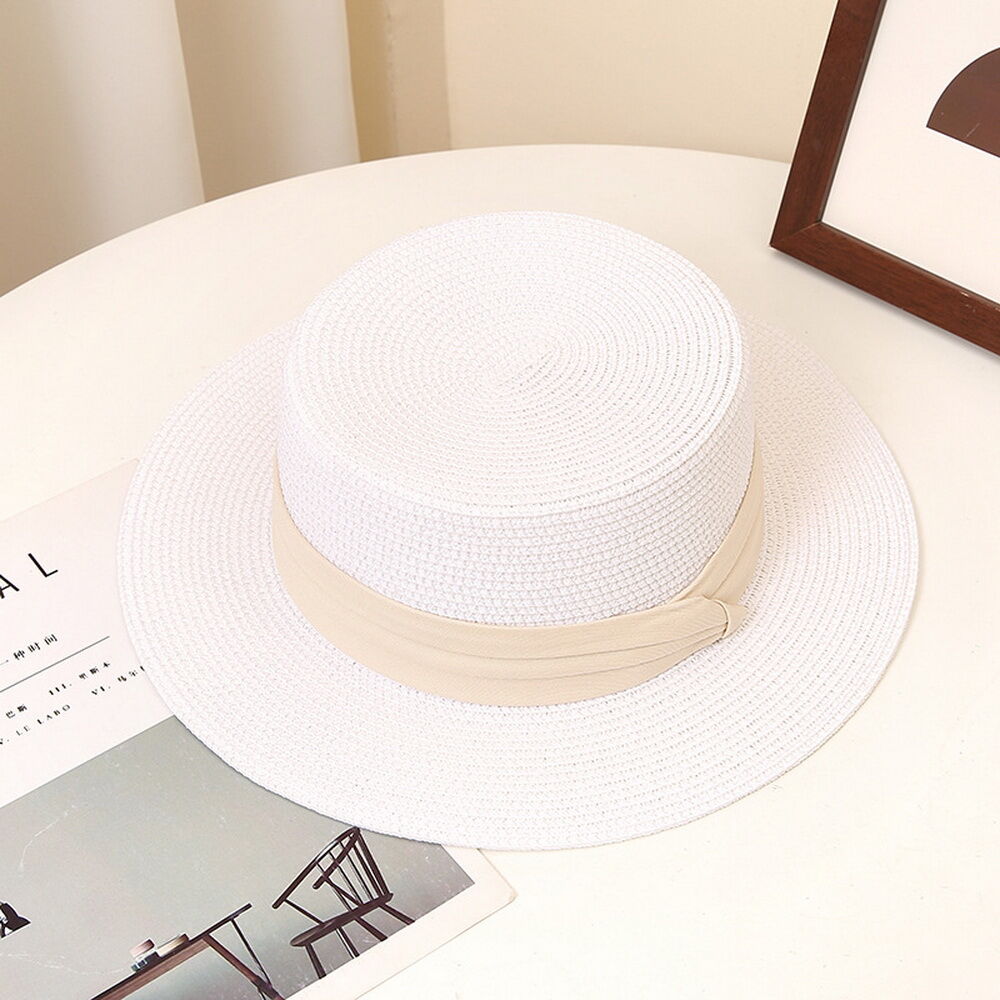 Buy China Wholesale Woman Summer Beach Boater Plain Sombreros Flat ...