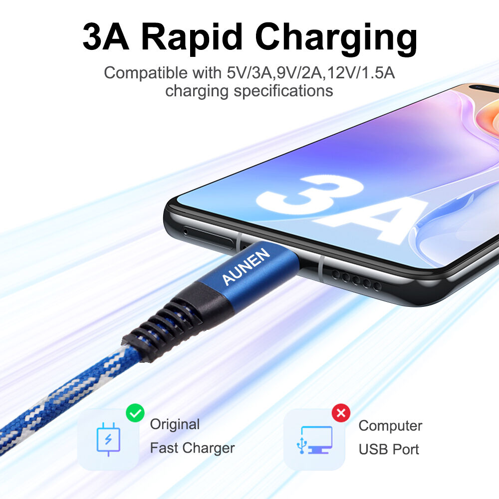 Customized Nylon Braided Fast Usb A To C And Type C To C Mobile Phone ...