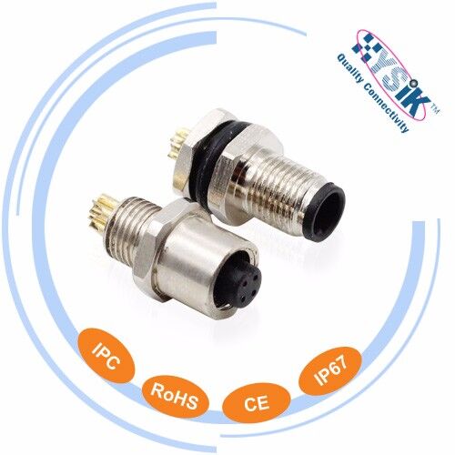 Bulk Buy China Wholesale M5 A Code 3 4 Pin Male Female Front Panel ...