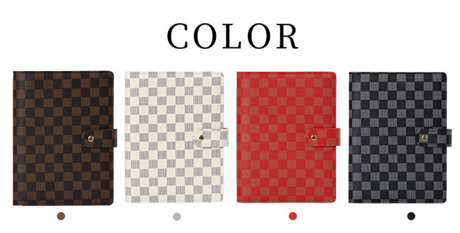 Ai-mich Promotional Luxury A5 A6 A7 Checkered Budget Binder Pu Leather ...