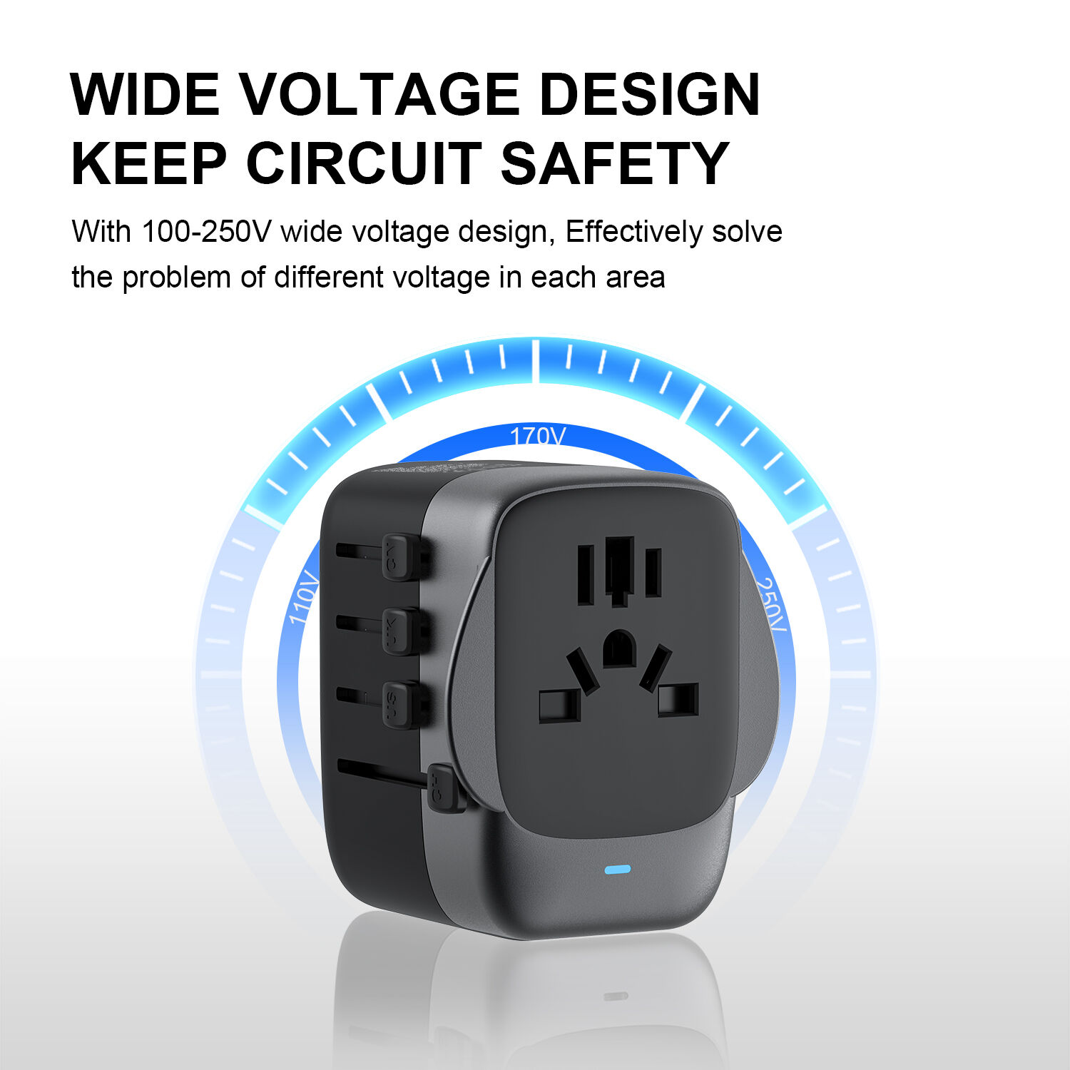 Universal Plug Travel Adapter Super Fast Charging Multifunctional ...