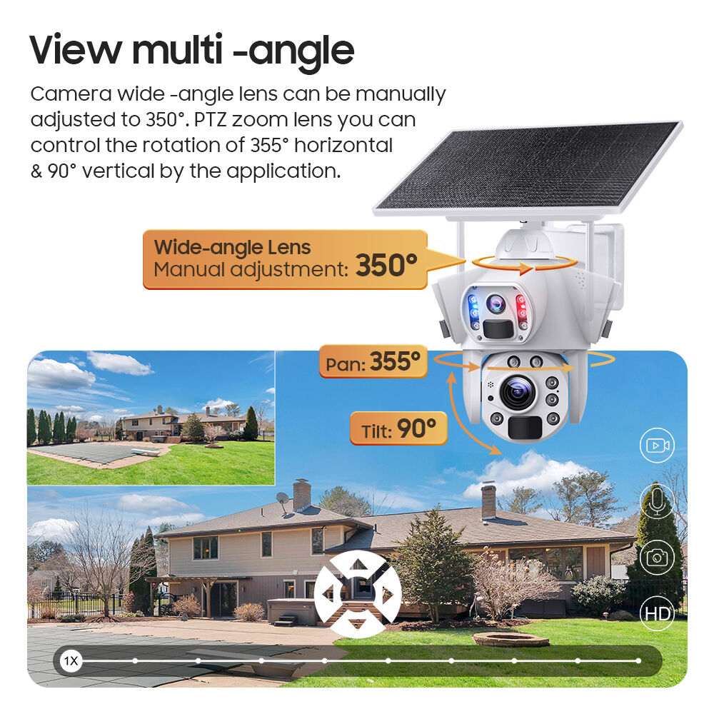 Oem Odm 36x Zoom 3k 6mp Dual Ptz Camera 4g Gsm Metal Outdoor Solar ...